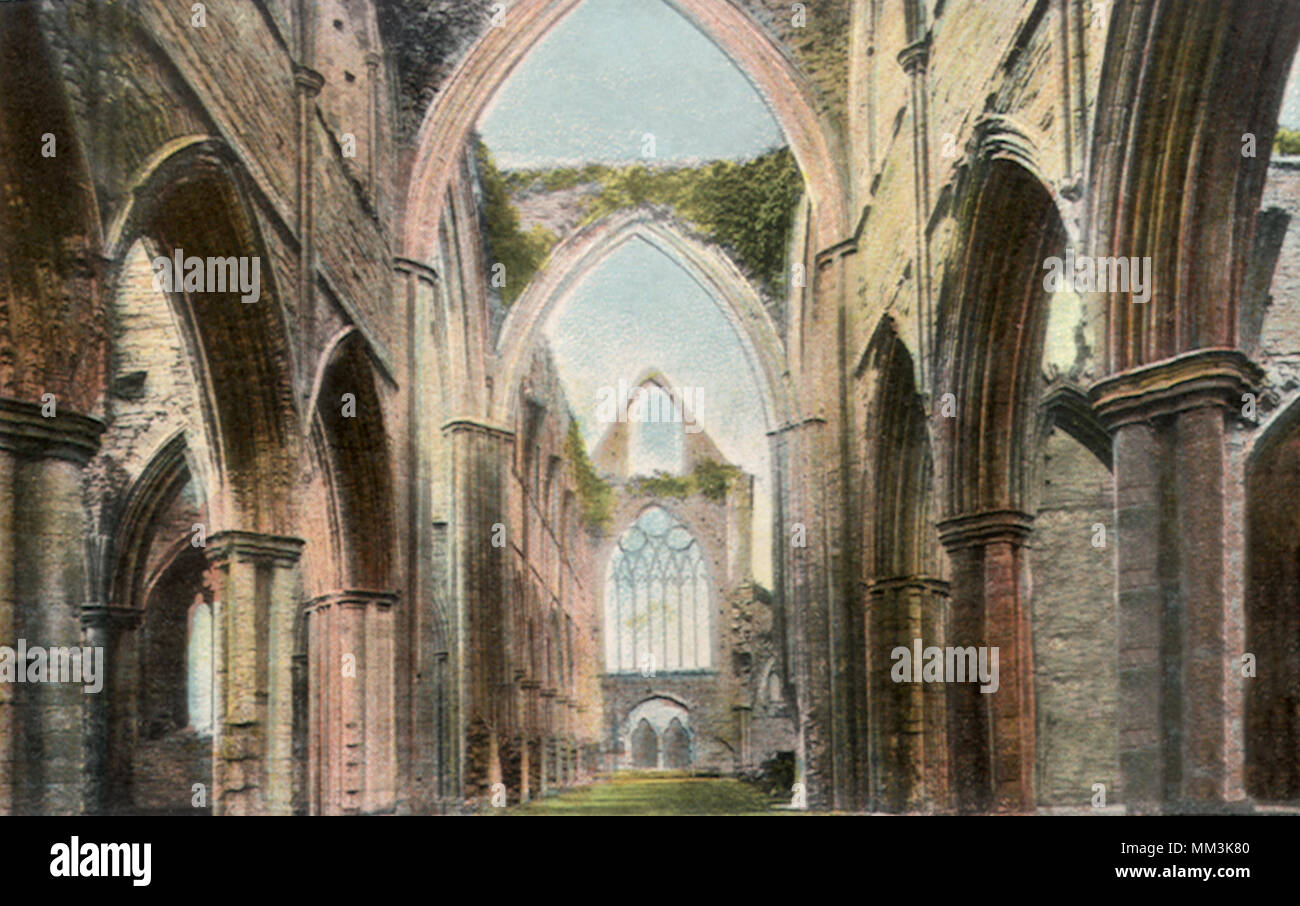 Interior of tintern abbey hi-res stock photography and images - Alamy