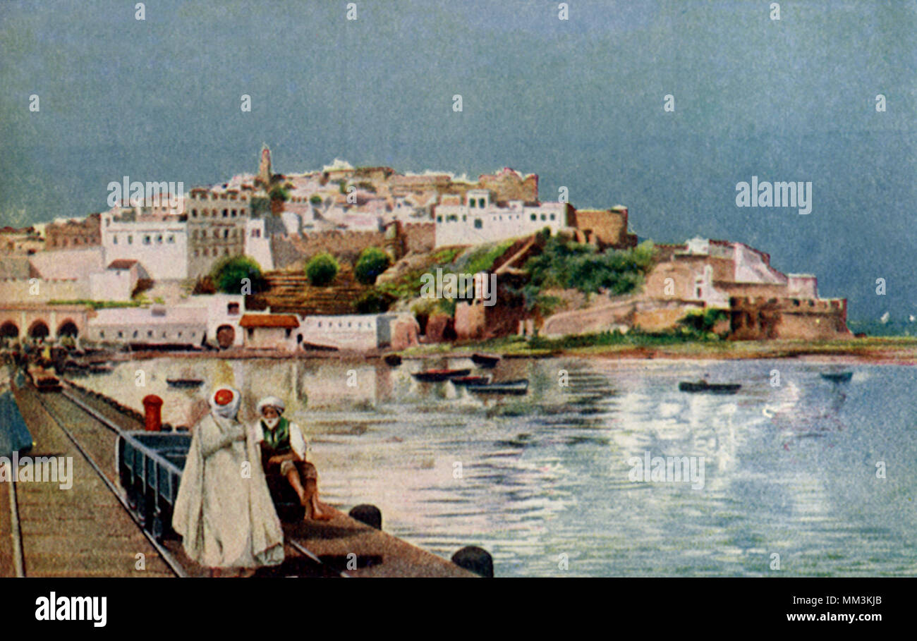Port of Tangier. 1910 Stock Photo - Alamy