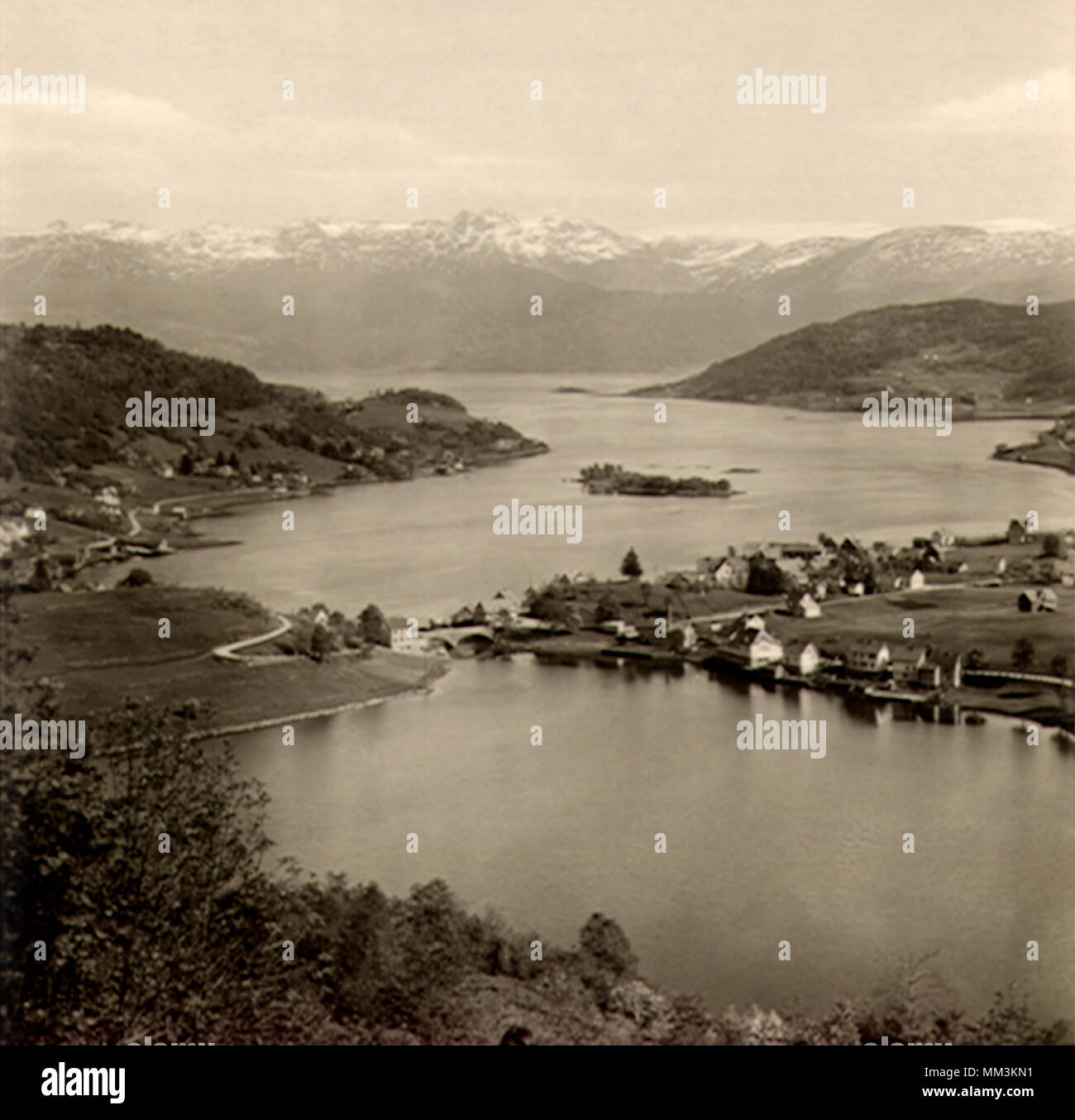 View of Hardanger. 1930 Stock Photo - Alamy