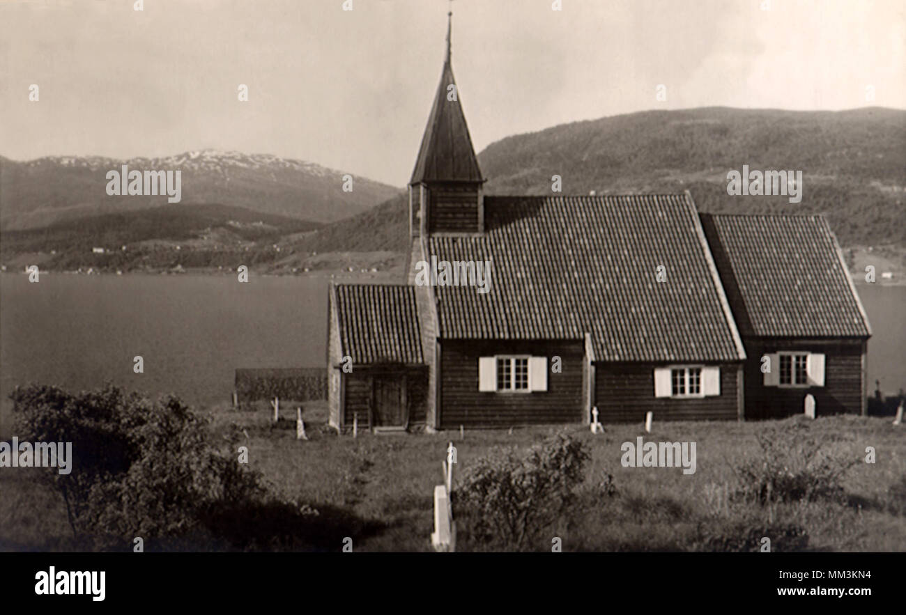 Church. Sandane. 1930 Stock Photo - Alamy