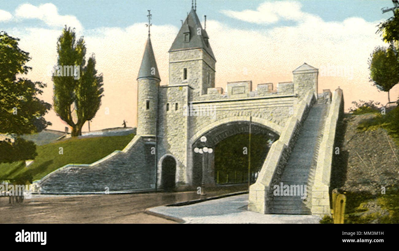 Gate. Quebec. 1922 Stock Photo - Alamy