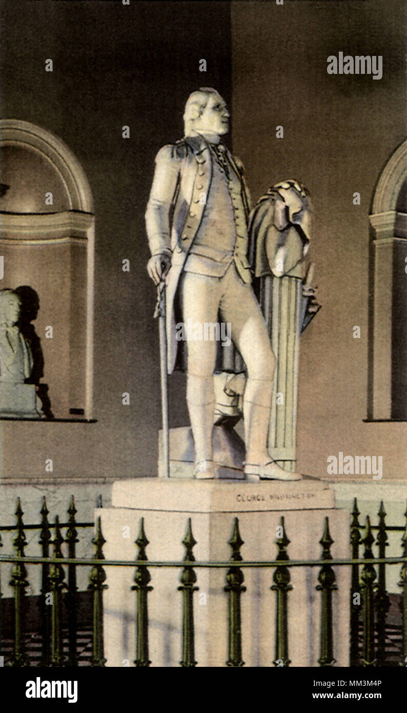 Hudson's Statue of Washington. Richmond. 1930 Stock Photo - Alamy