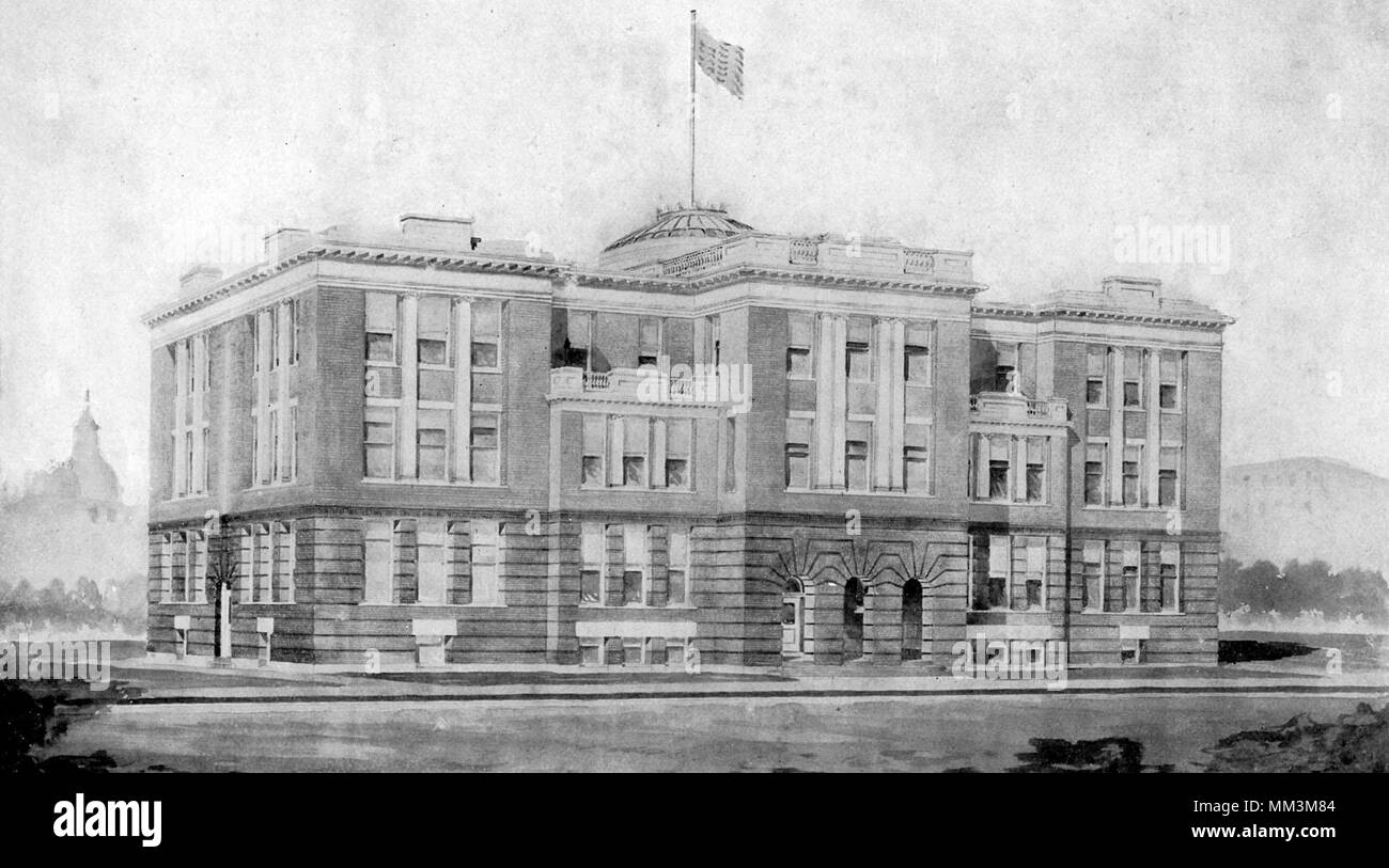 Cranston High School Building 1904 Stock Photo - Alamy