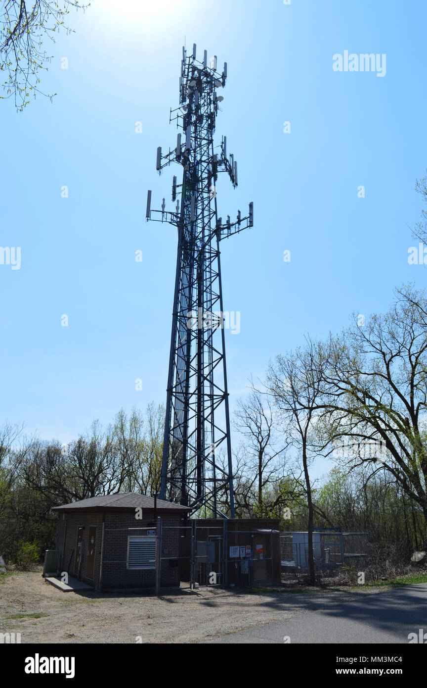 A communications tower Stock Photo - Alamy