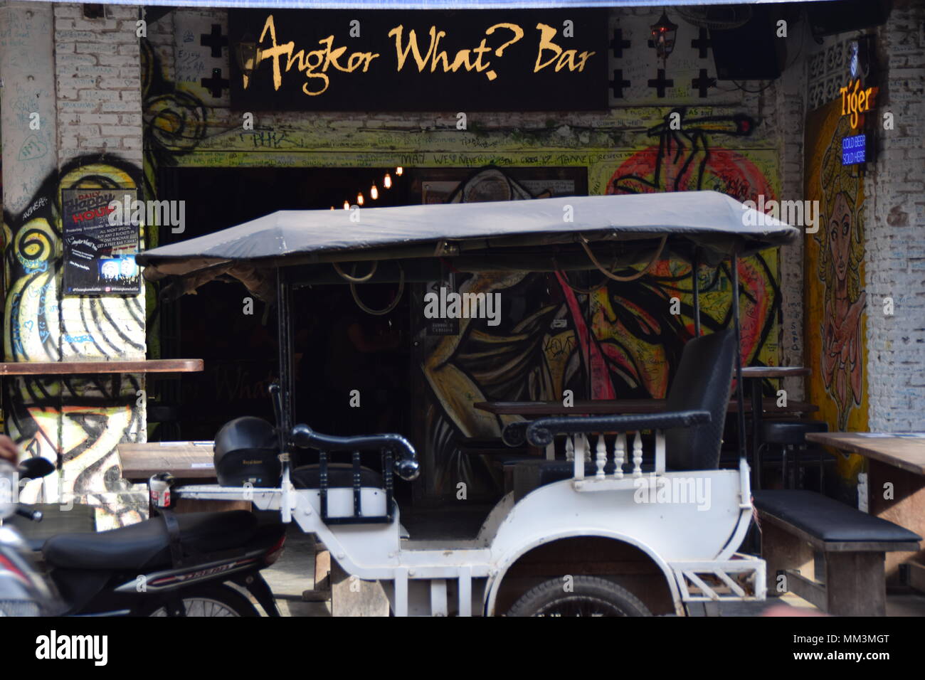 Angkor What Bar in Pubstreet of Siem Reap, Cambodia Stock Photo - Alamy