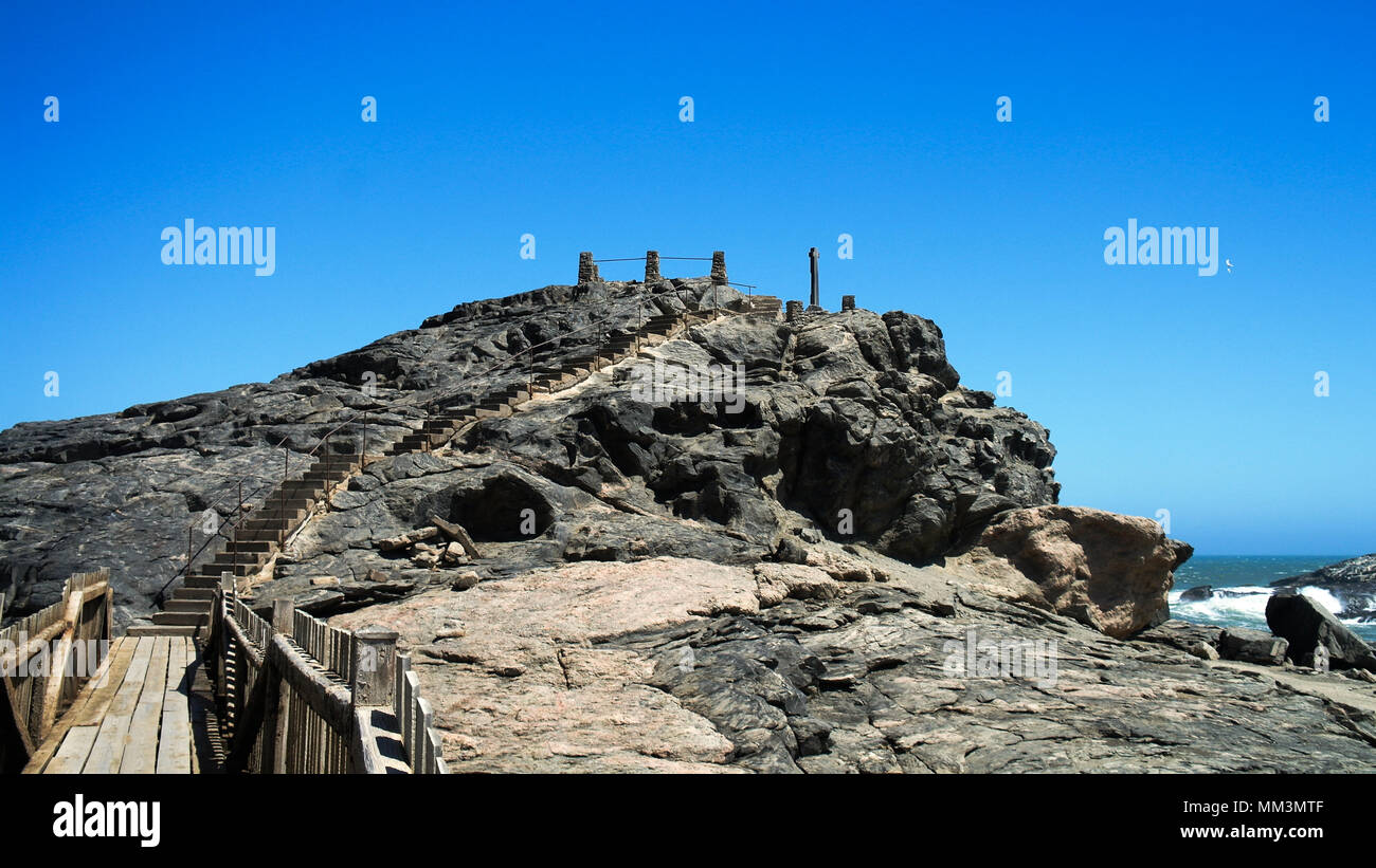 Diaz point at the ocean shore, Luderitz, Namibia Stock Photo - Alamy