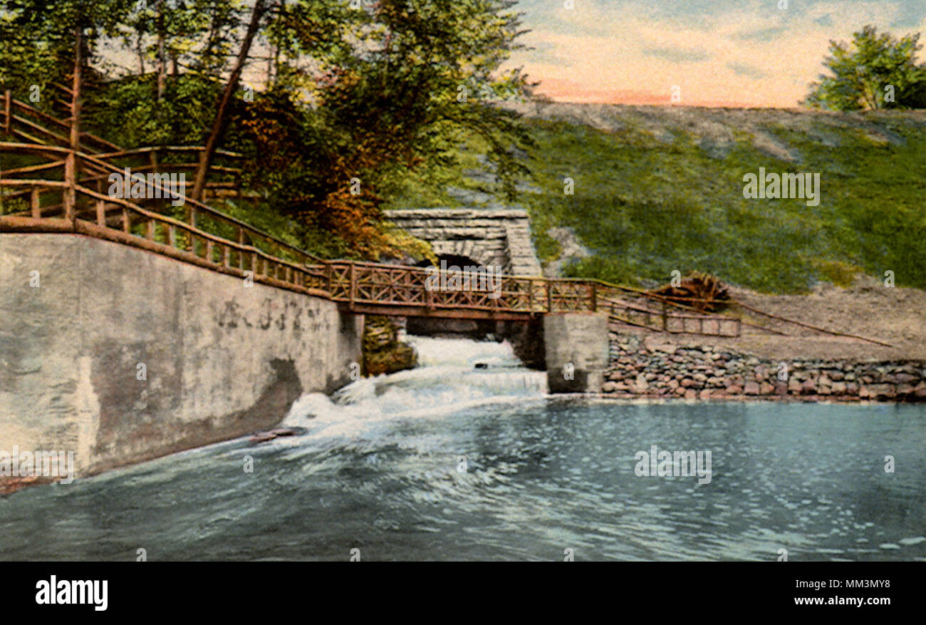 Godfrey Bridge. Saratoga Springs. 1920 Stock Photo - Alamy