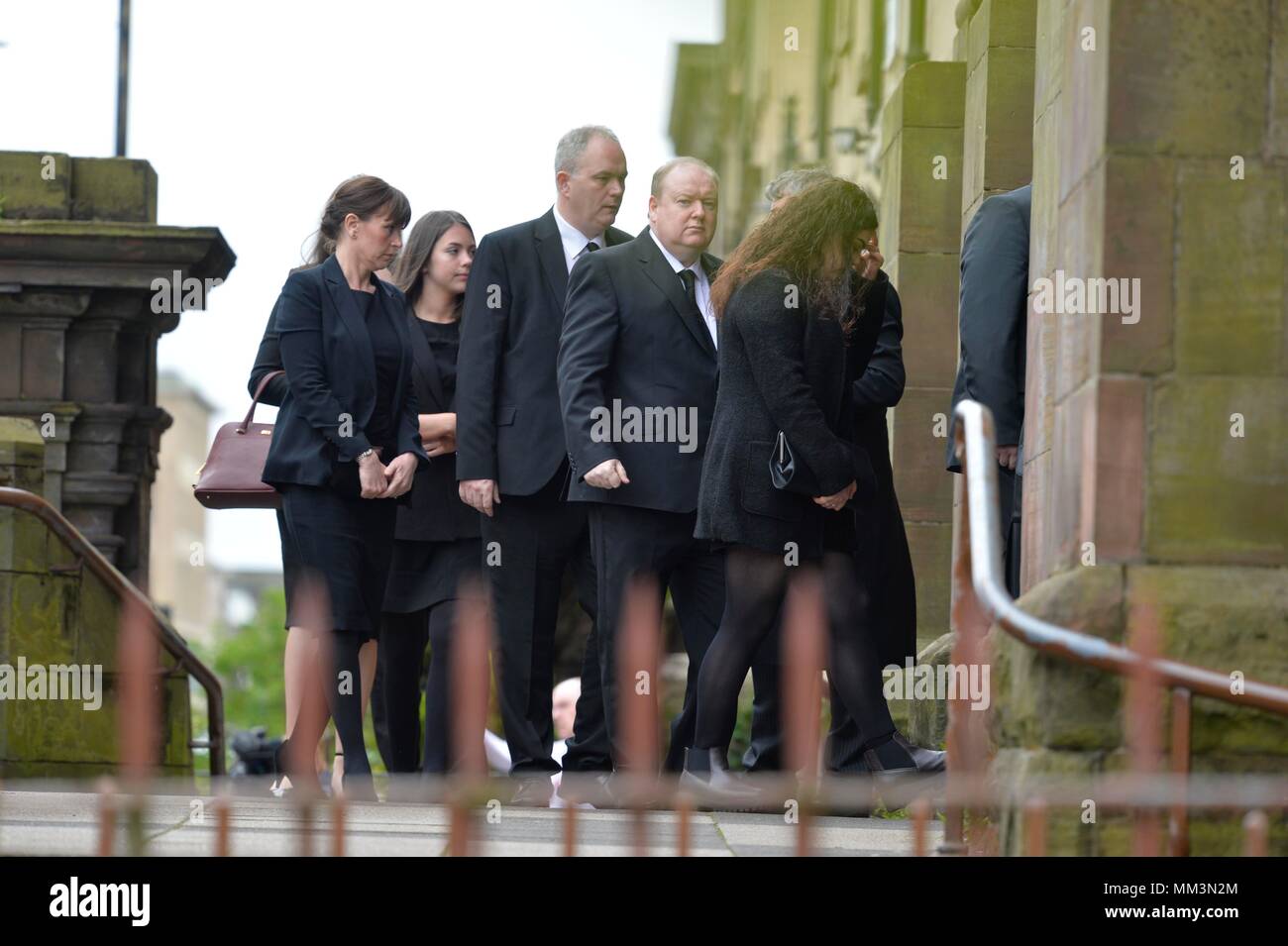 Former MSP Paul Martin (3rd from left) arrives with family for the ...