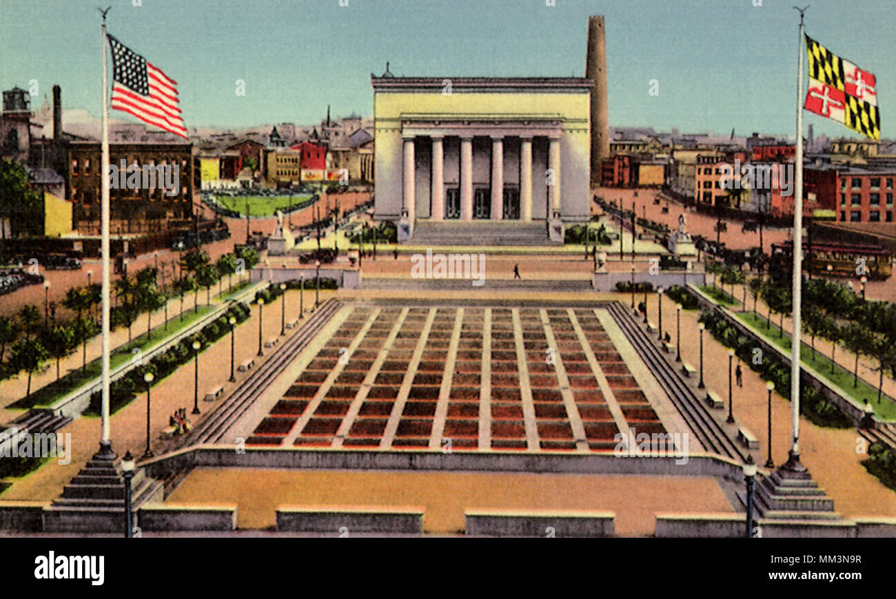 War Memorial & Plaza. Baltimore. 1940 Stock Photo - Alamy