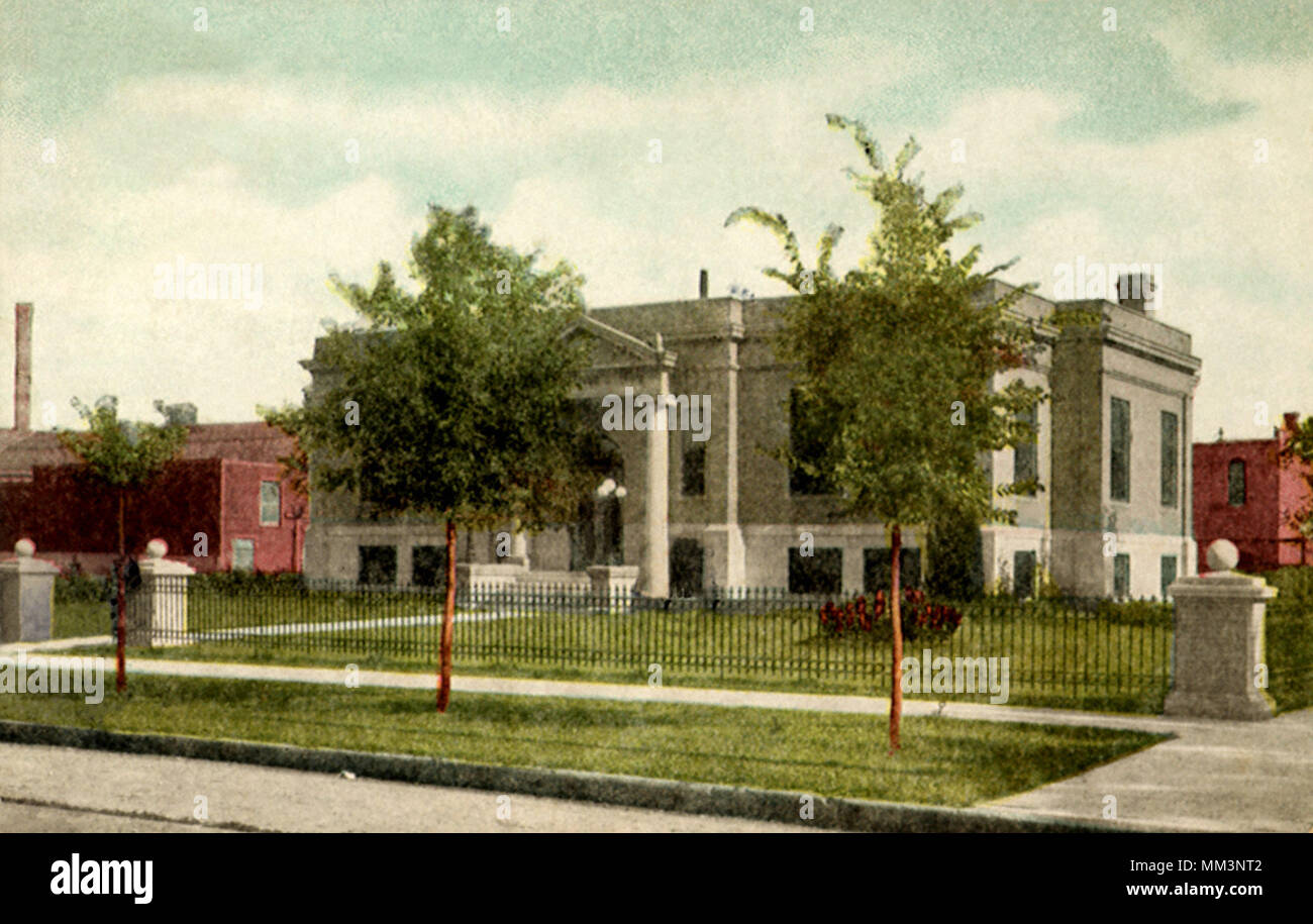Library. Grand Forks. 1909 Stock Photo - Alamy