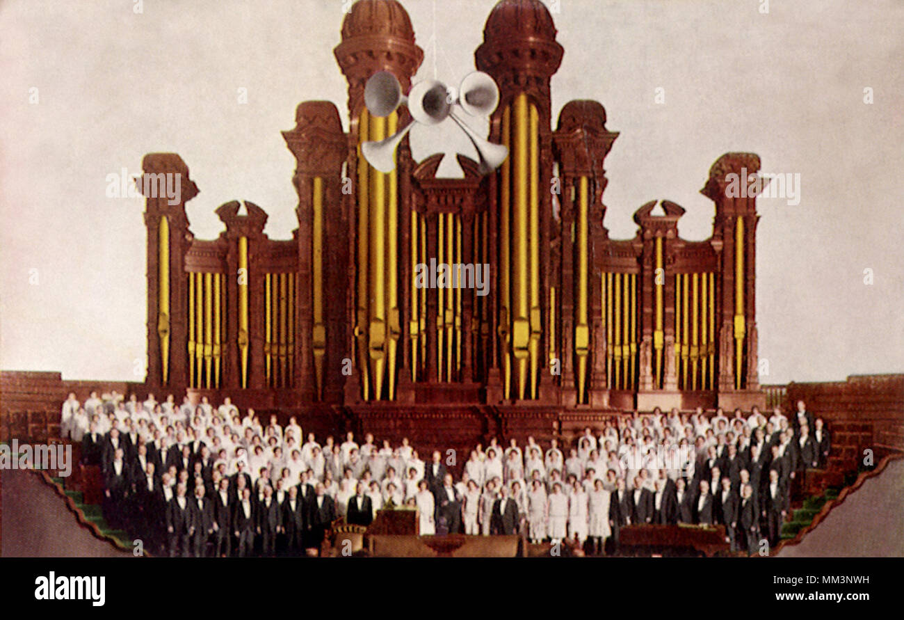 Tabernacle Organ & Choir. Salt Lake City. 1931 Stock Photo - Alamy