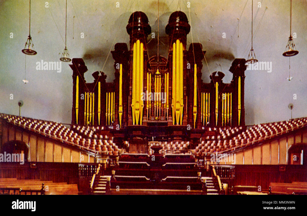 Tabernacle Organ. Salt Lake City. 1929 Stock Photo - Alamy