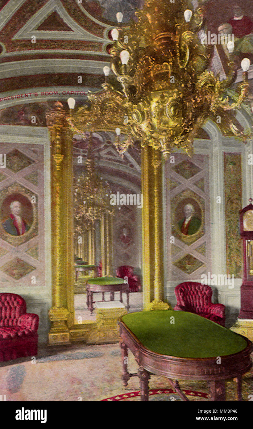 President's Room. Capitol. Washington DC. 1910 Stock Photo - Alamy