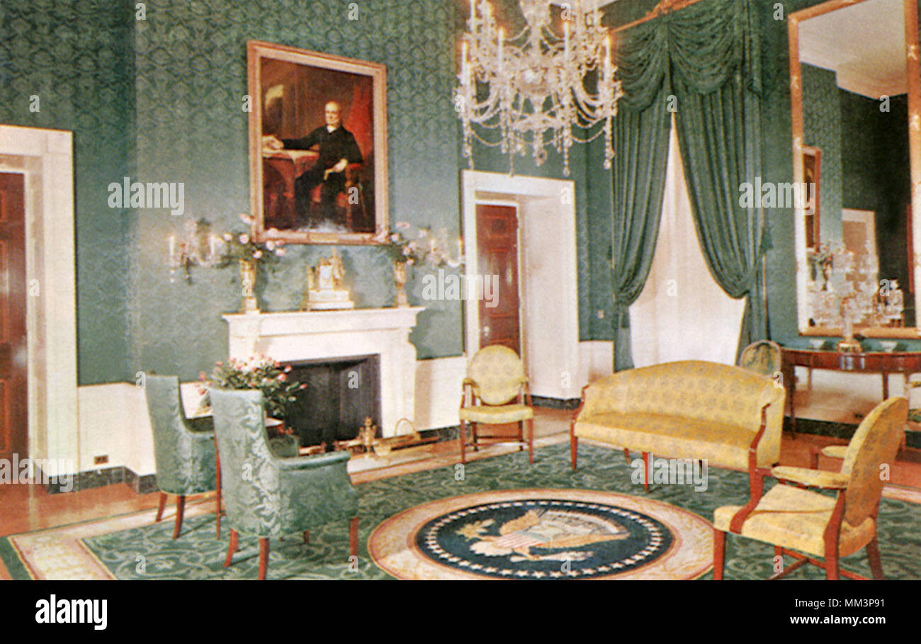 Green room white house washington dc hi-res stock photography and ...