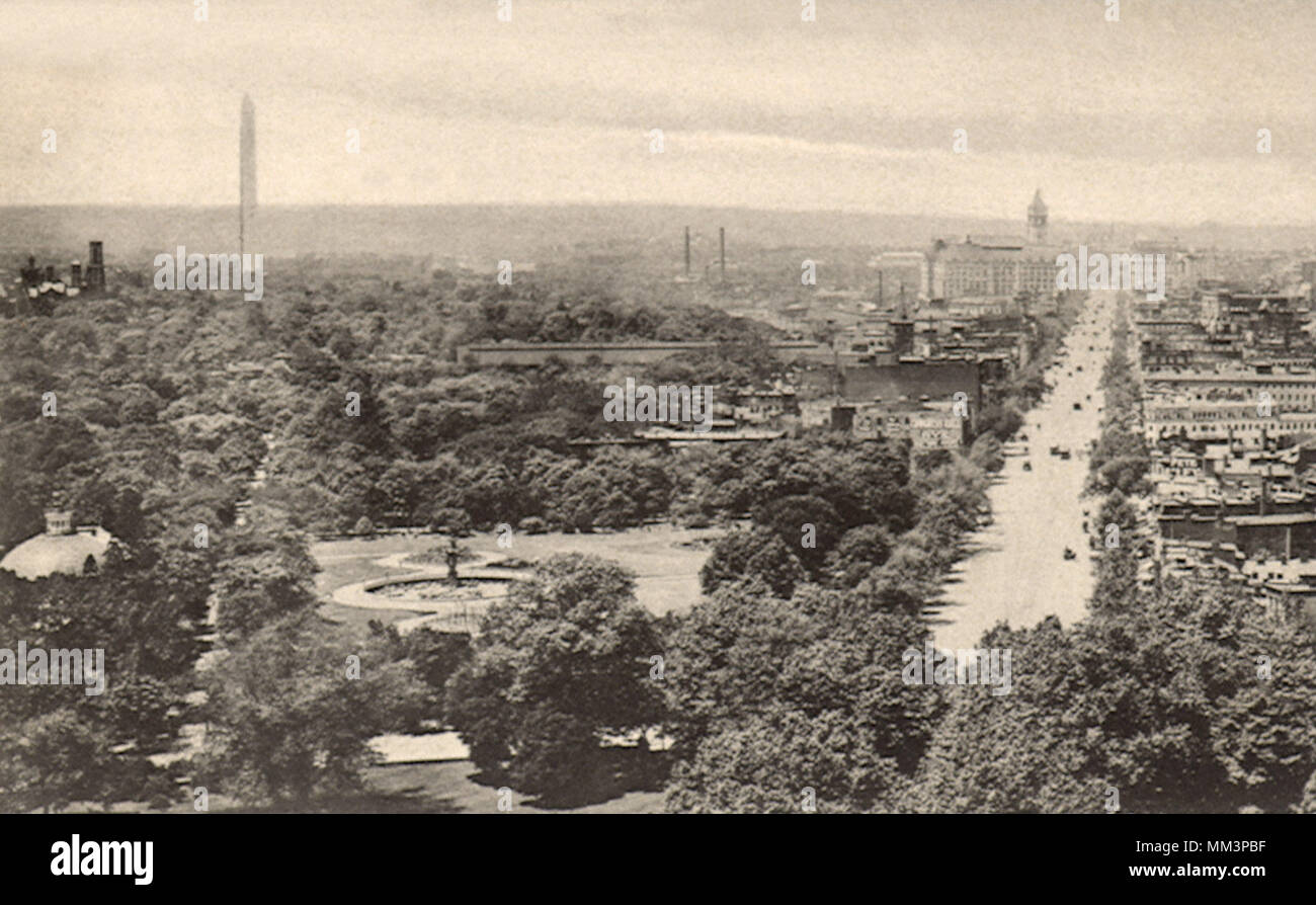 View From Capitol. Washington DC.1905 Stock Photo - Alamy