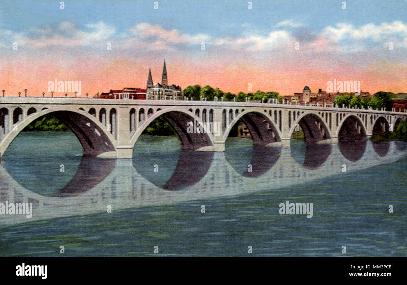 Key Bridge. Washington DC. 1936 Stock Photo - Alamy