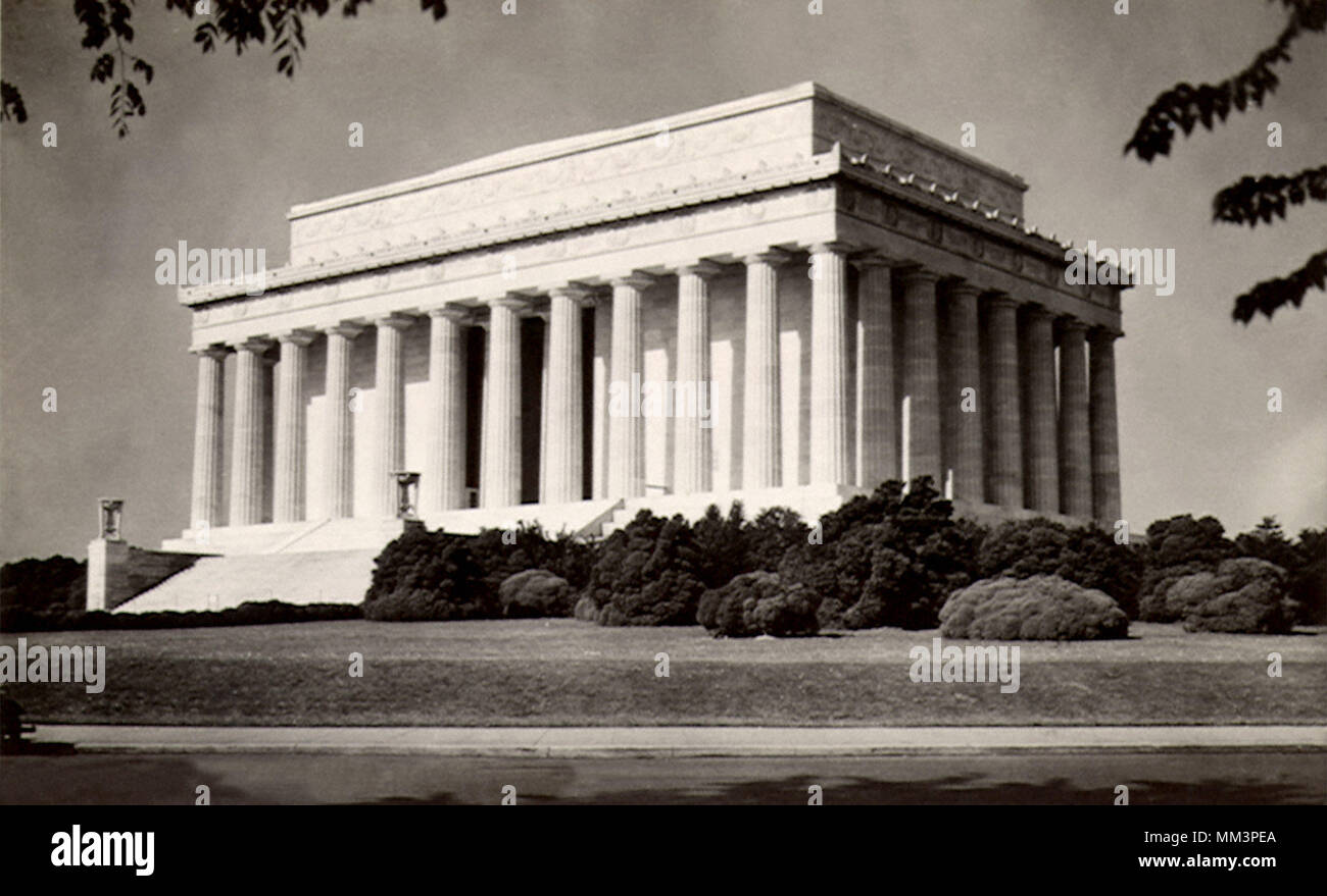 Lincoln Memorial. Washington DC. 1935 Stock Photo - Alamy