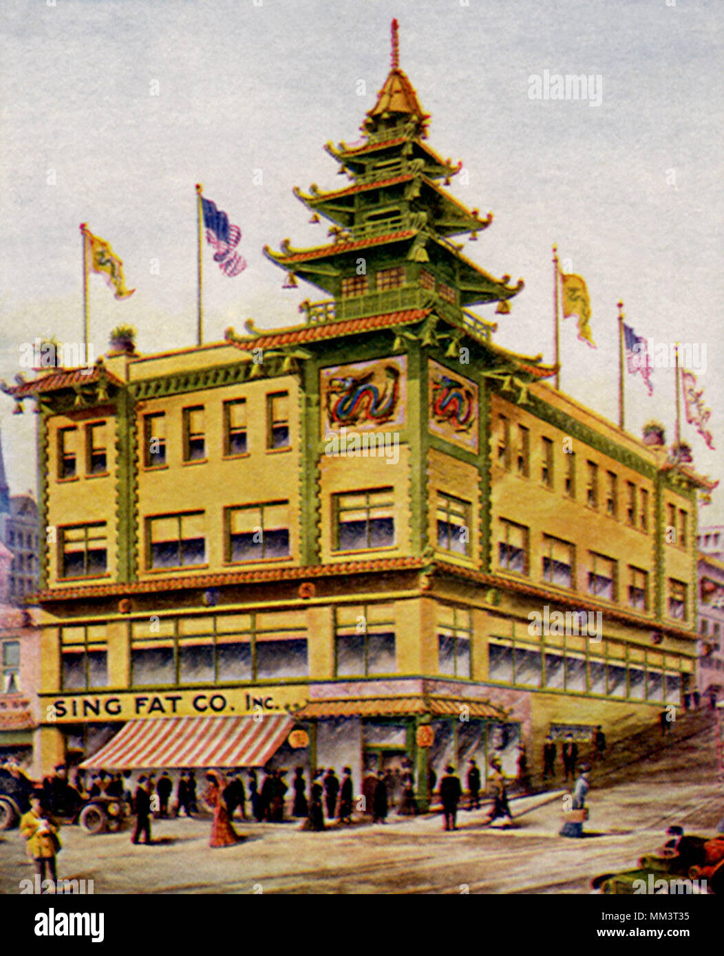 Sing Fat Company. San Francisco. 1915 Stock Photo - Alamy