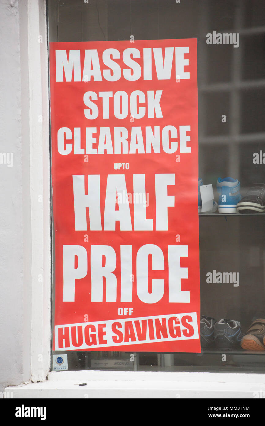Massive stock clearance hi-res stock photography and images - Alamy
