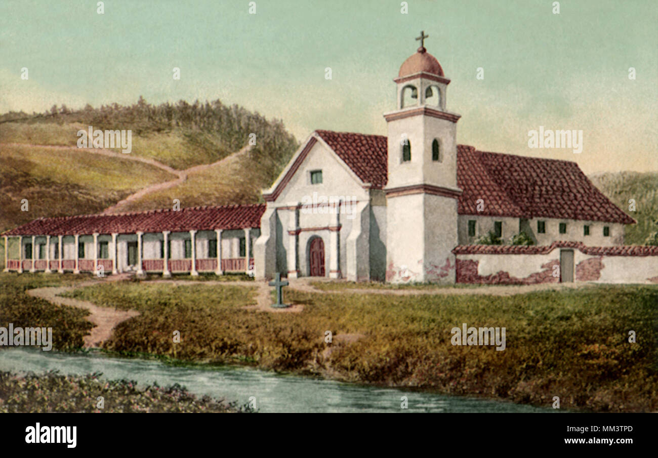 Santa Cruz Mission. Santa Cruz. 1910 Stock Photo - Alamy