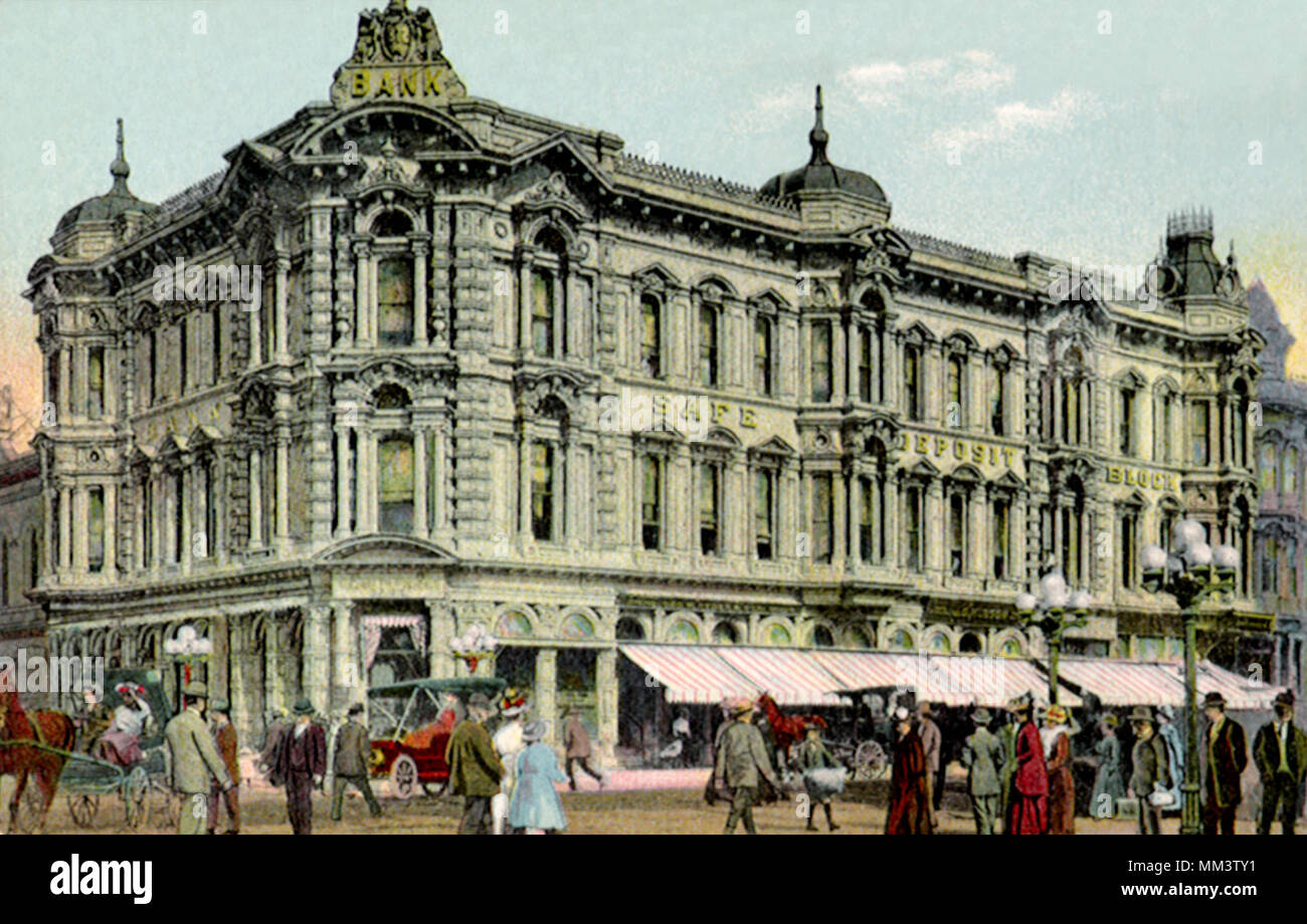 Bank Building. San Jose. 1910 Stock Photo - Alamy