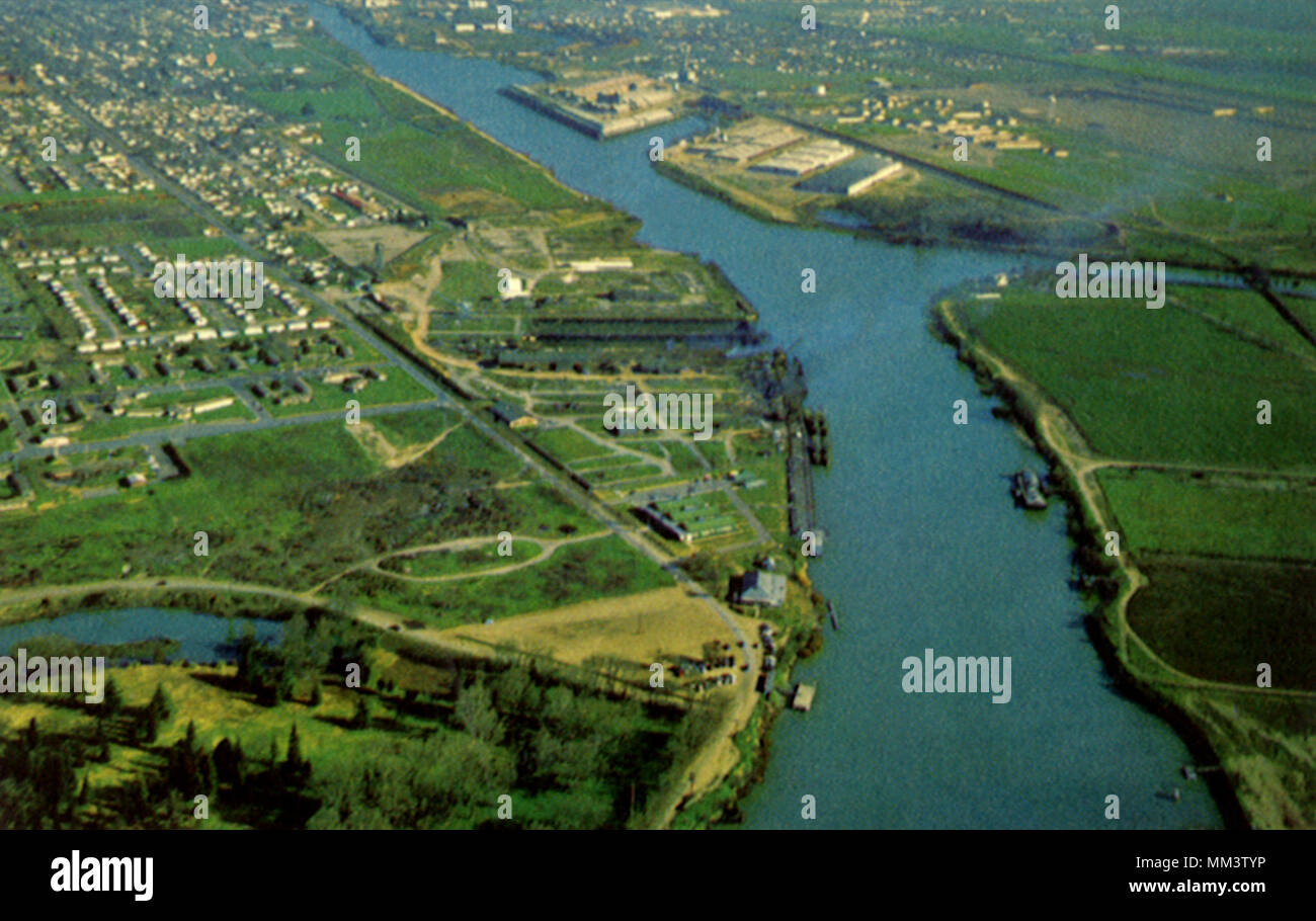 Port of Stockton. 1956 Stock Photo - Alamy