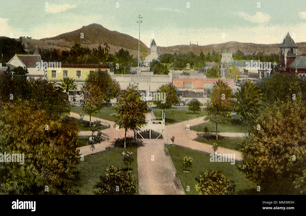 Plaza. Healdsburg. 1910 Stock Photo - Alamy