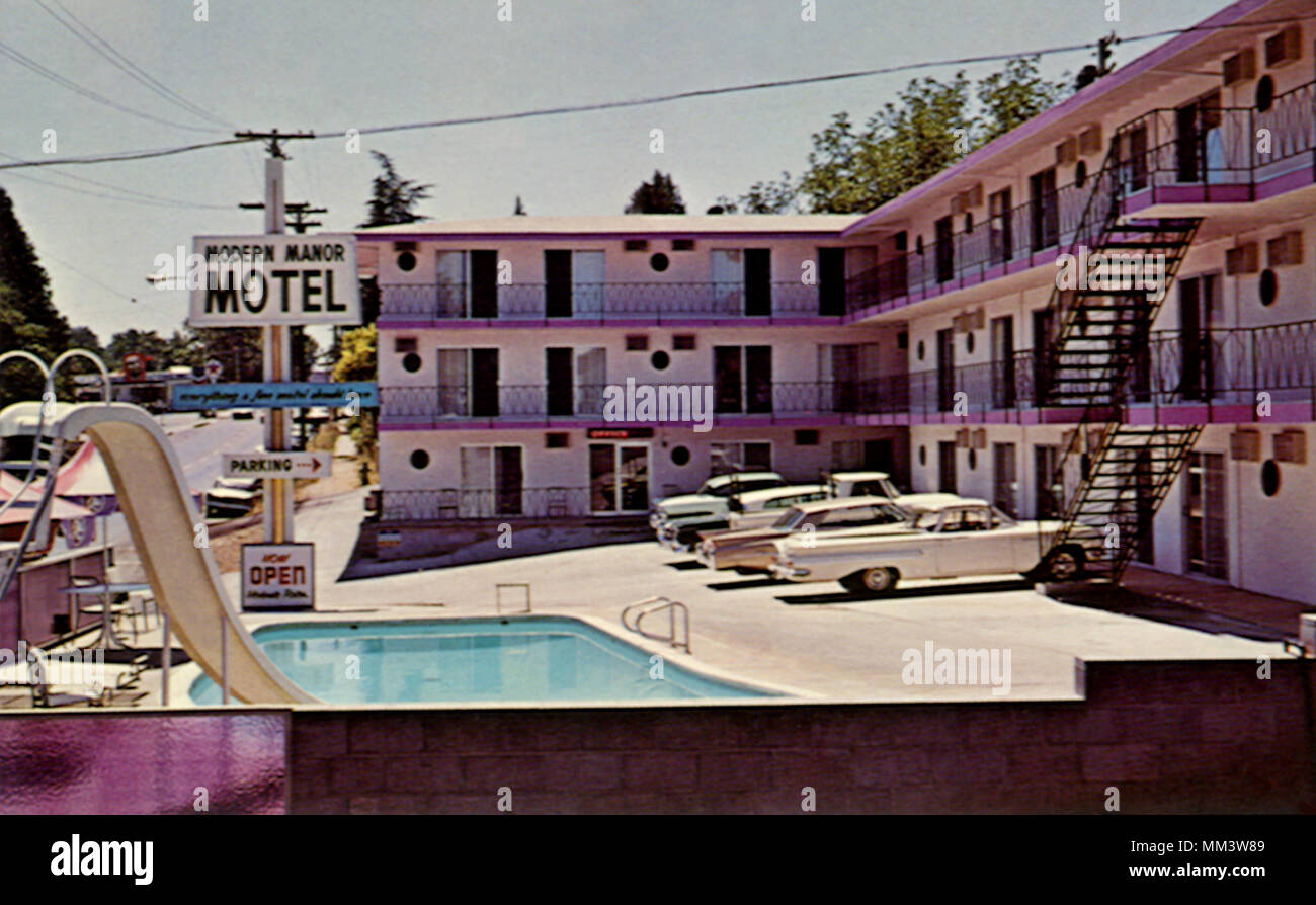 Modern Manor Motel. Sonora. 1960 Stock Photo - Alamy