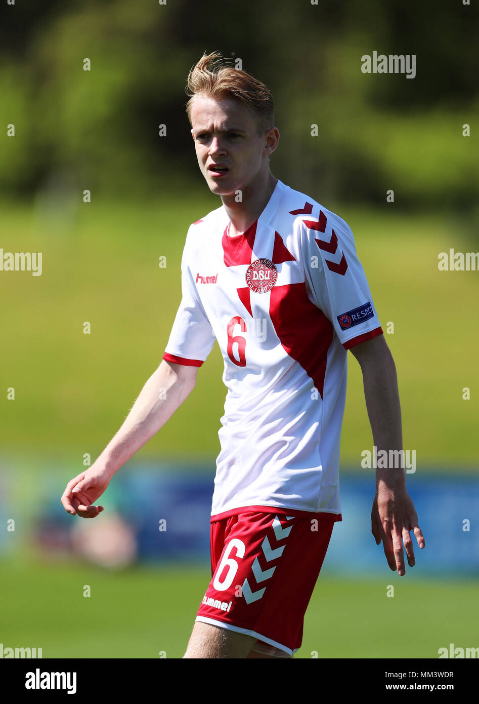 Denmarkâ€™s Jacob Steen V Christensen during the UEFA European U17 ...