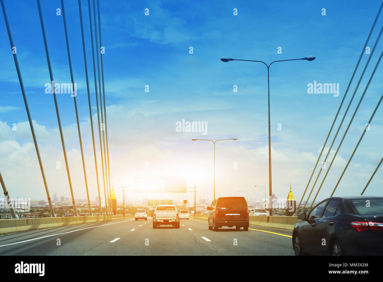Car driving on high way road,Car a lot on the road Stock Photo - Alamy