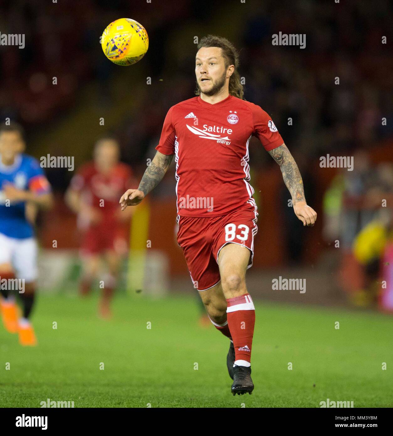 Aberdeen'Â€Â™s Stevie May during the Ladbrokes Scottish Premiership ...