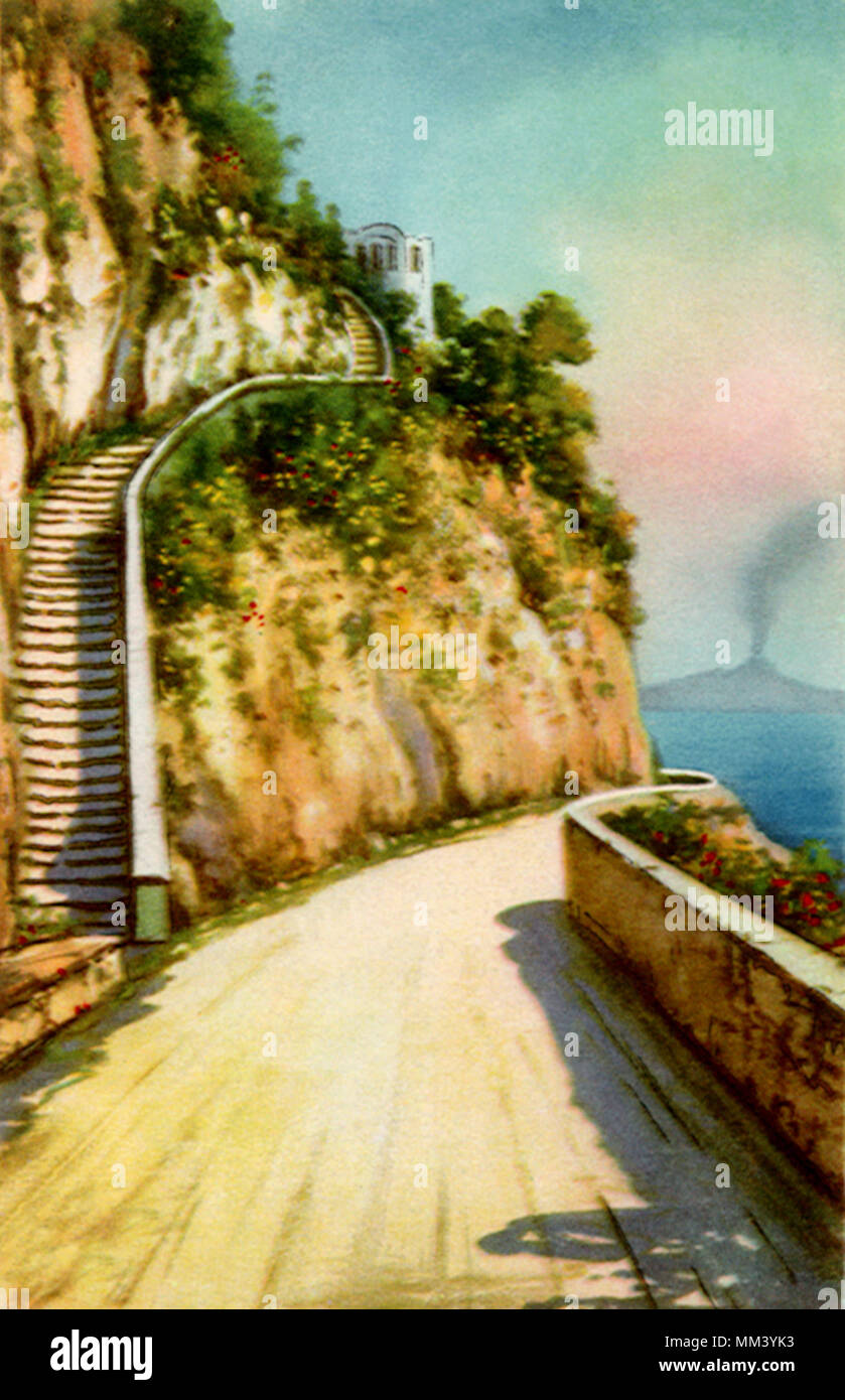 Old Steps to Capri. 1940 Stock Photo - Alamy