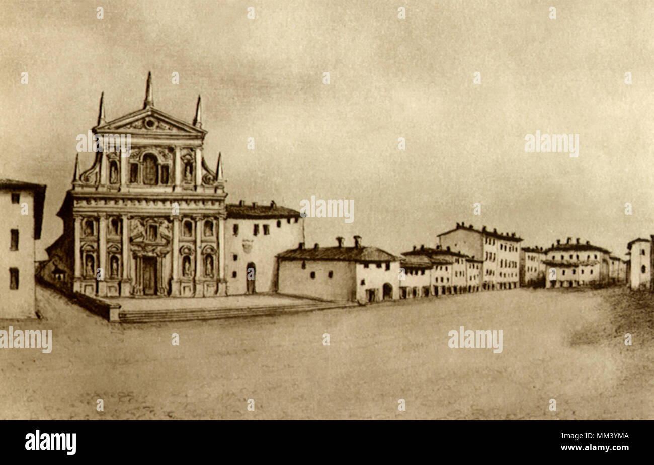 Saint Maria of Grace. Carignano. 1840 Stock Photo - Alamy