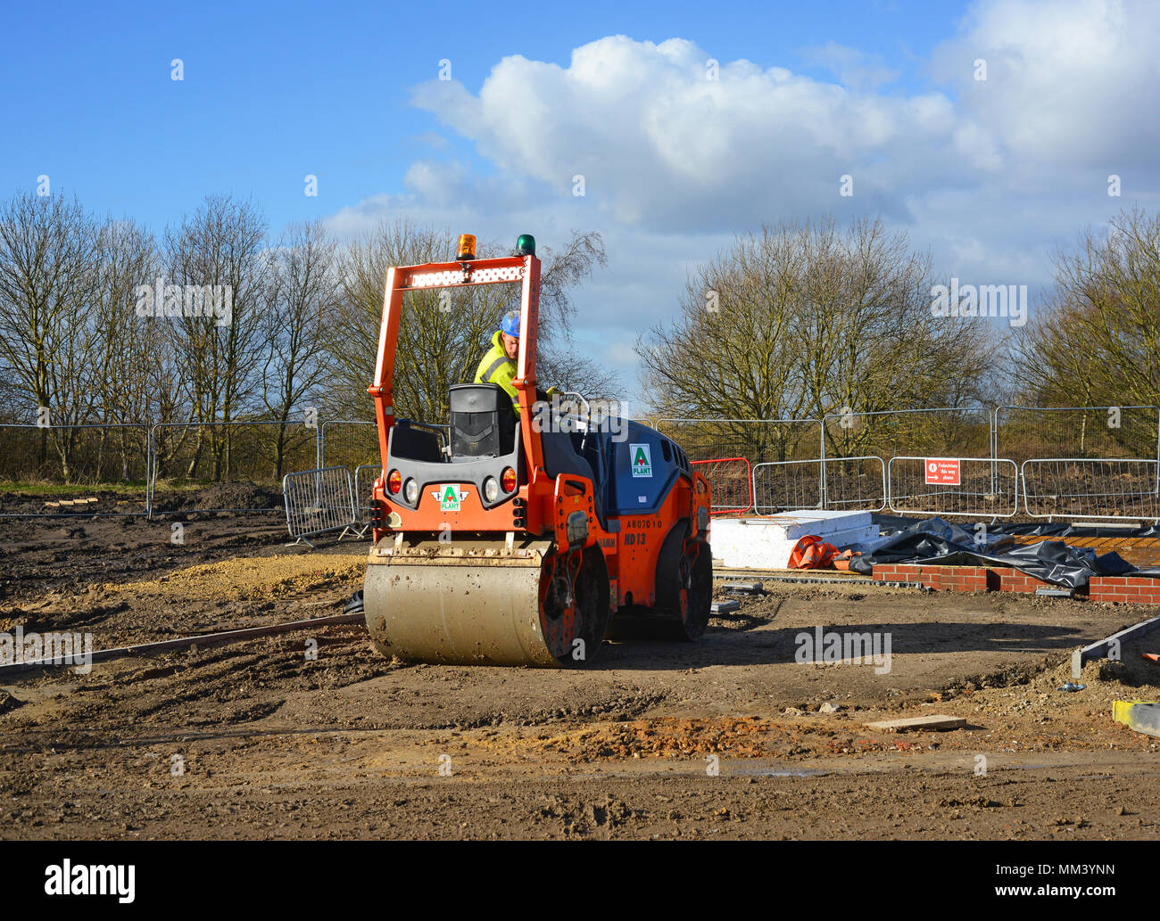 Compacting roller hi-res stock photography and images - Alamy