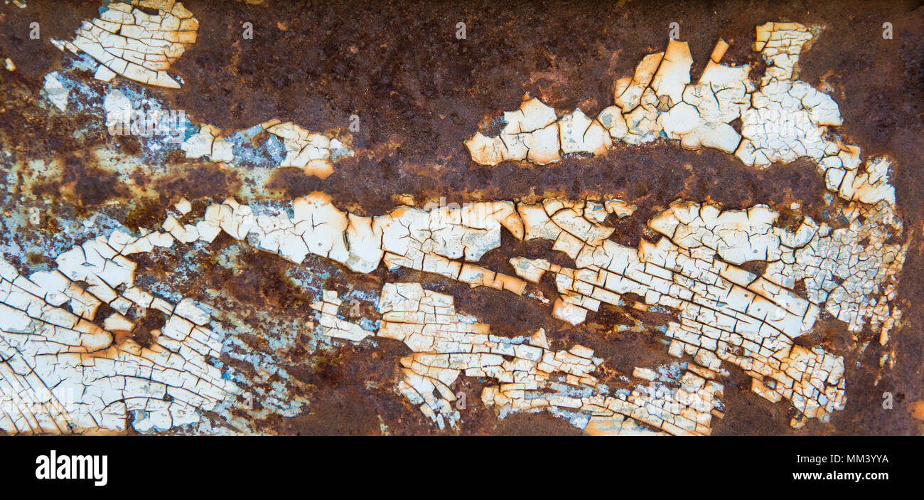 Heavy erosion metal texture faded blue color, abstract grunge ...