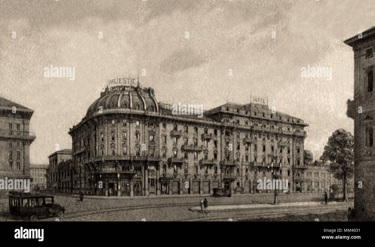 Majestic Hotel Diana. Milan. 1933 Stock Photo - Alamy