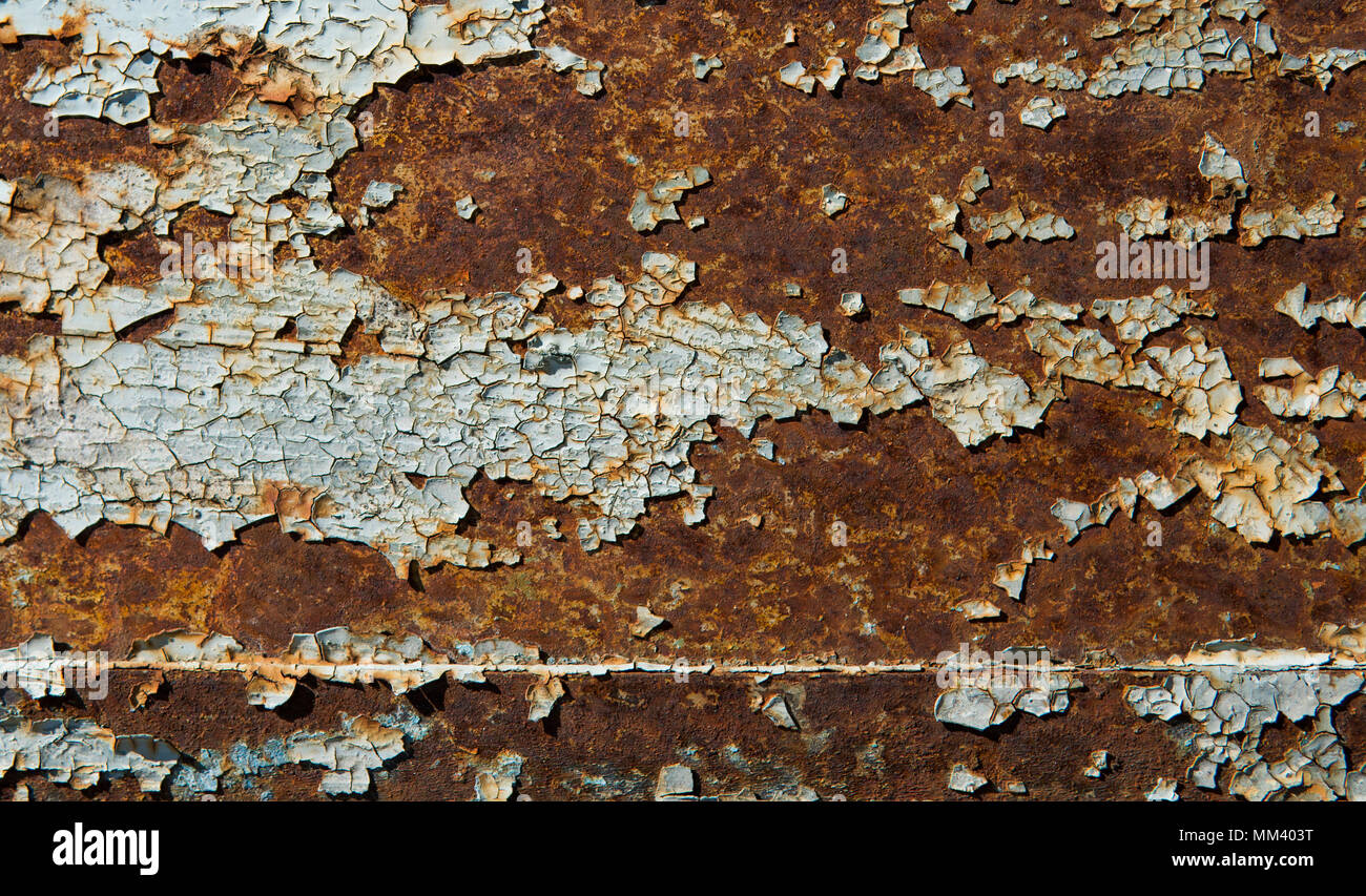 Heavy erosion metal texture faded blue color, abstract grunge ...