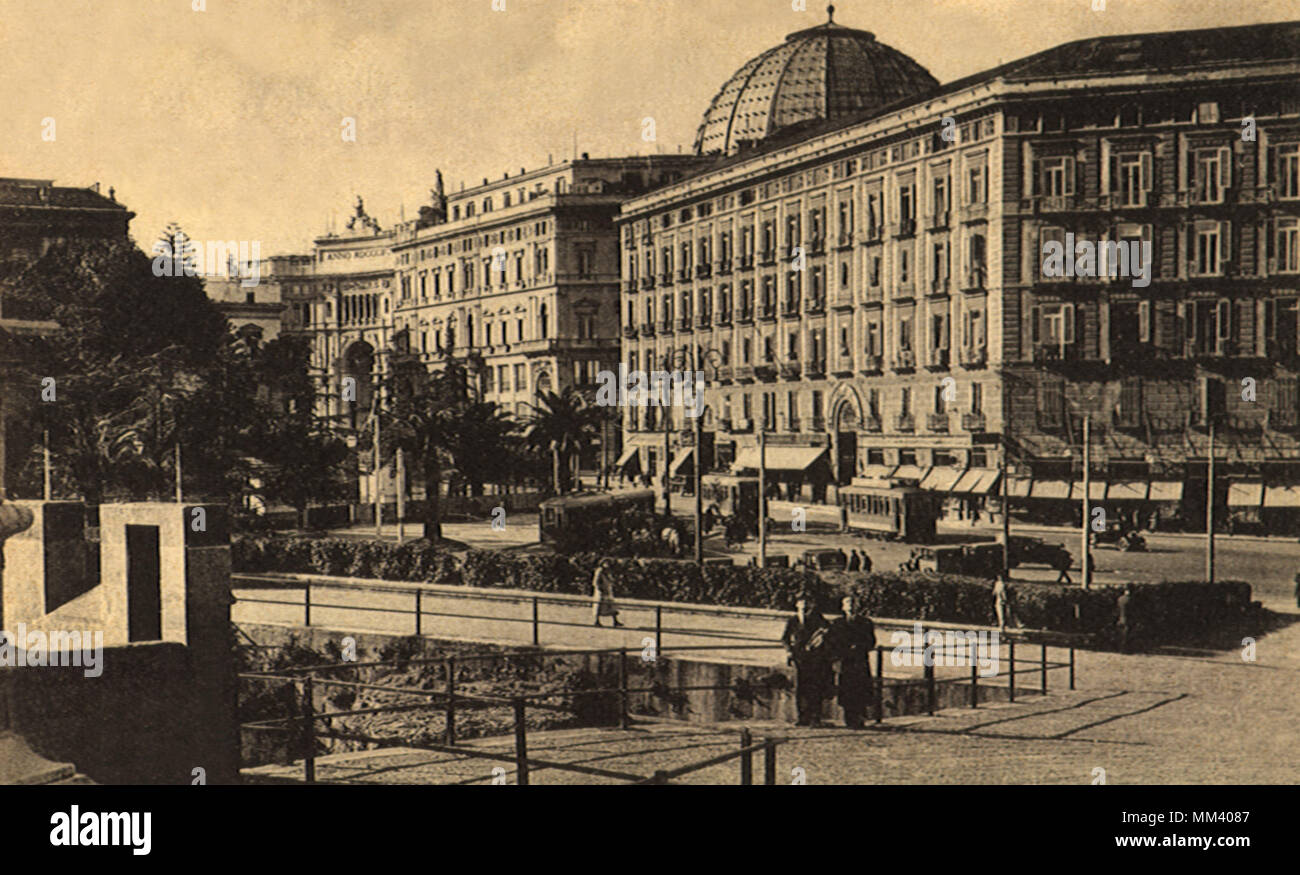 Umberto I Gallery. Naples. 1930 Stock Photo - Alamy