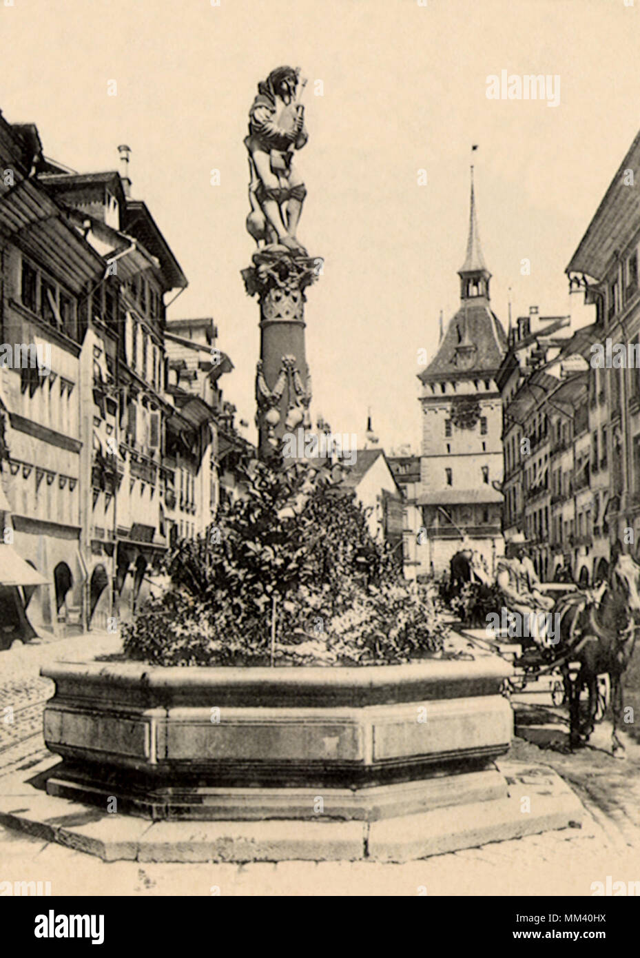 Pied Piper Wells. Bern.1905 Stock Photo - Alamy