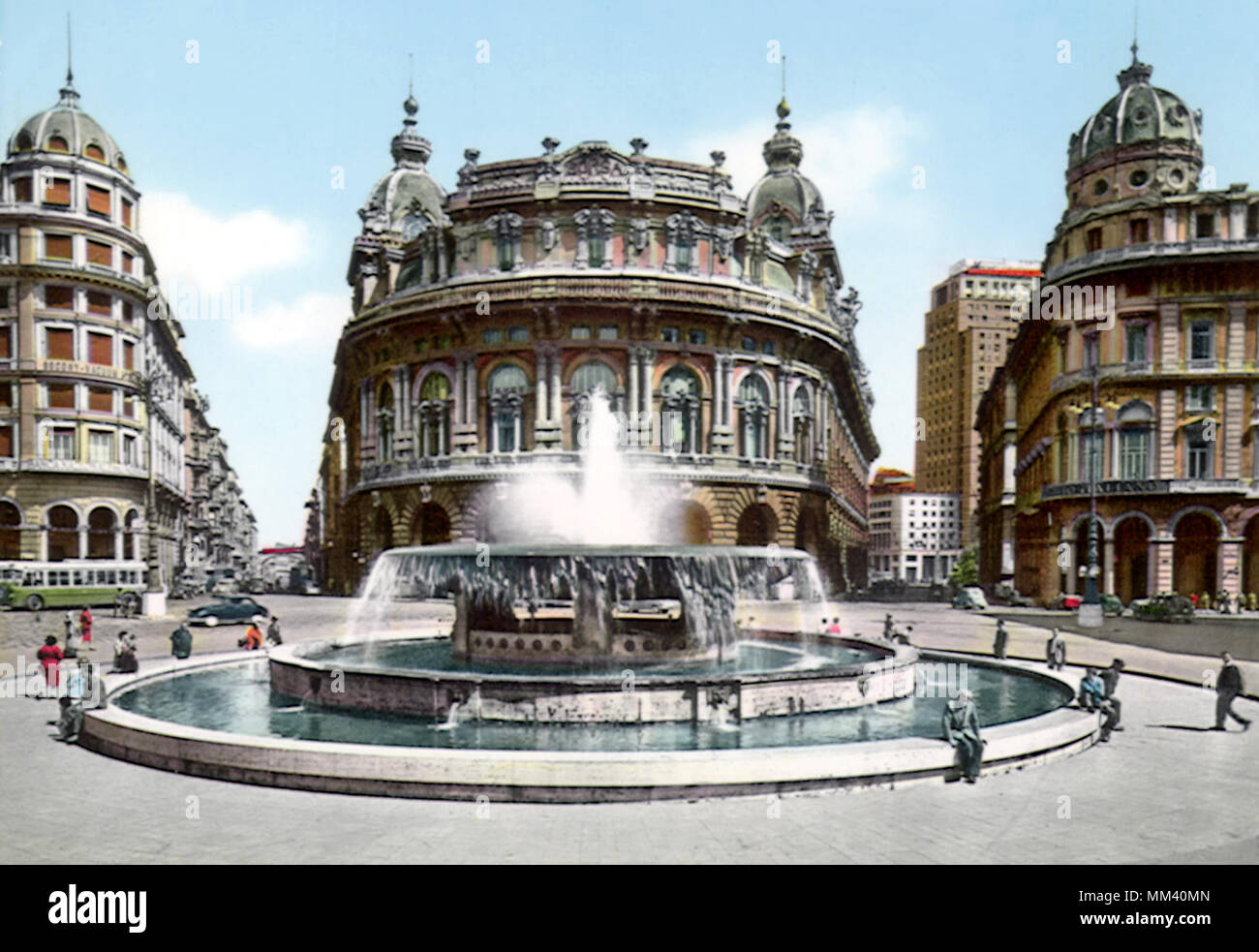 De Ferrari Square. Geneva. 1960 Stock Photo - Alamy