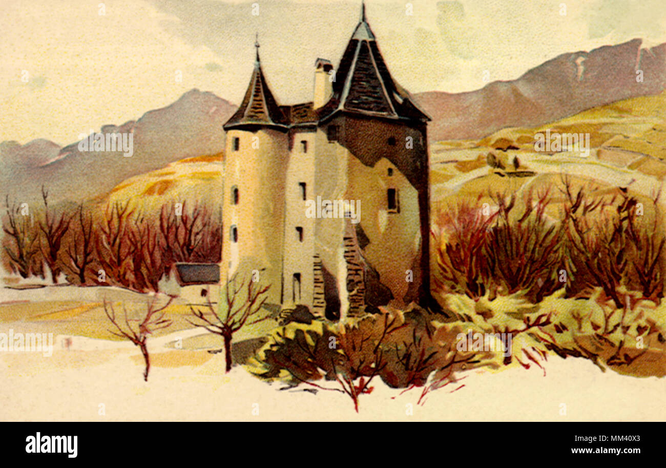 Castle. Sion. 1940 Stock Photo - Alamy