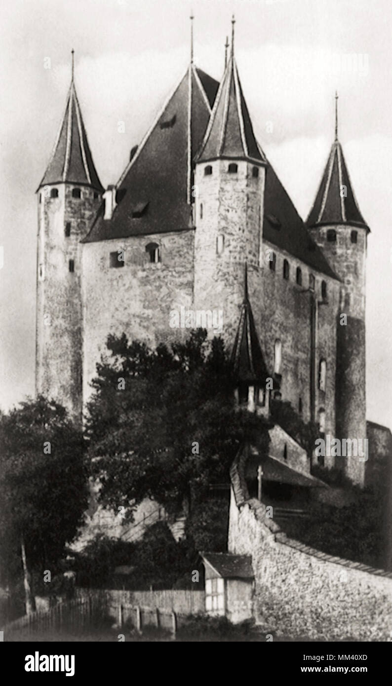 Castle. Thun. 1910 Stock Photo - Alamy