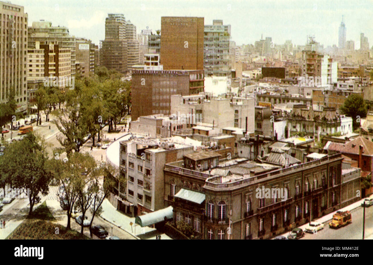 View of Mexico City. 1960 Stock Photo - Alamy