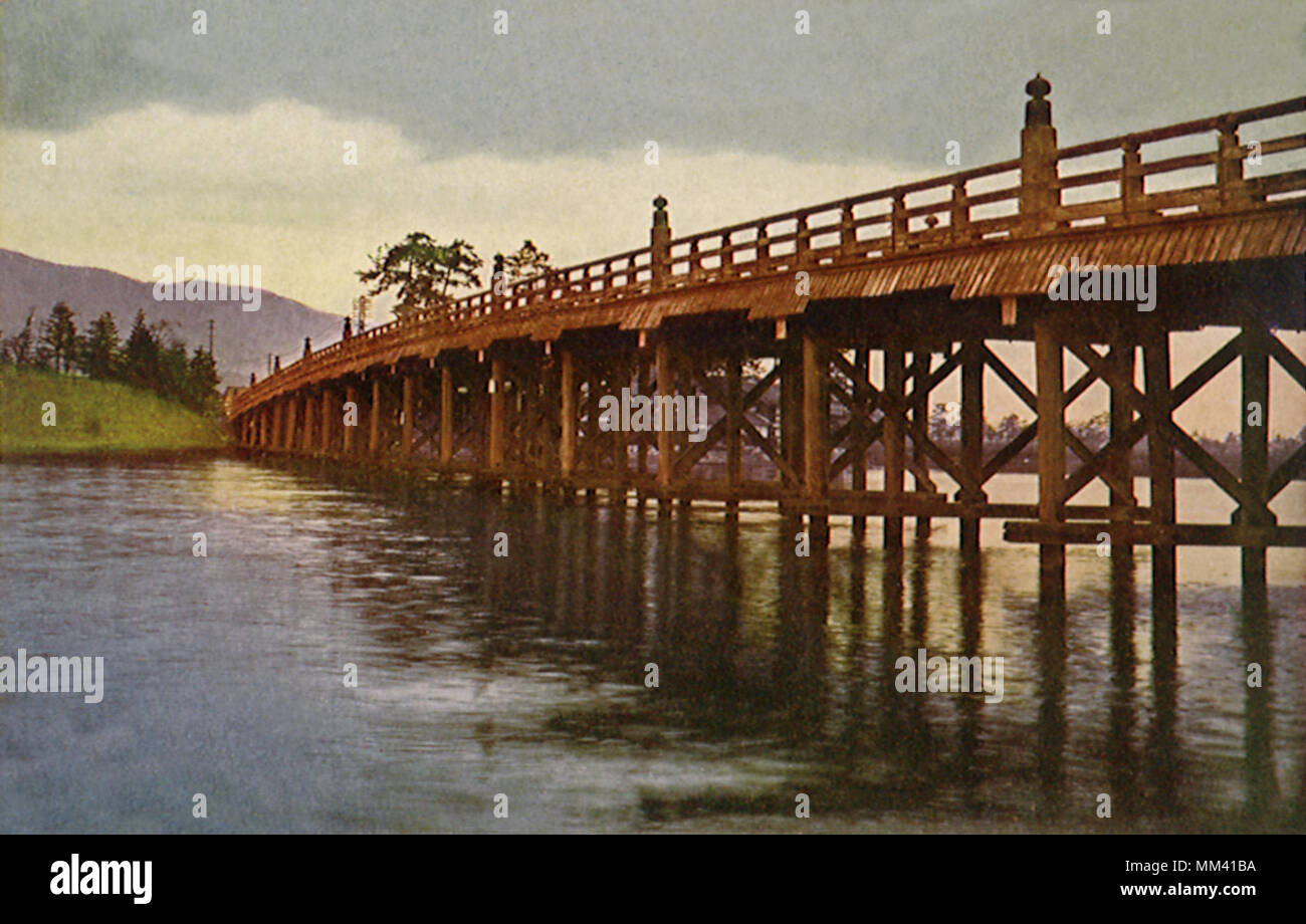 Bridge. Seta-No-Kara-Hashi. 1910 Stock Photo - Alamy