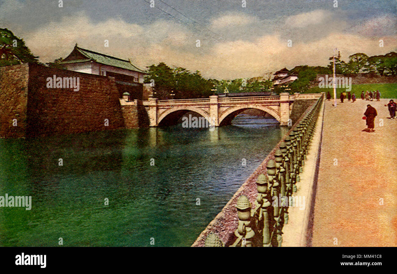 Imperial Palace Entrance. Tokyo. 1912 Stock Photo - Alamy