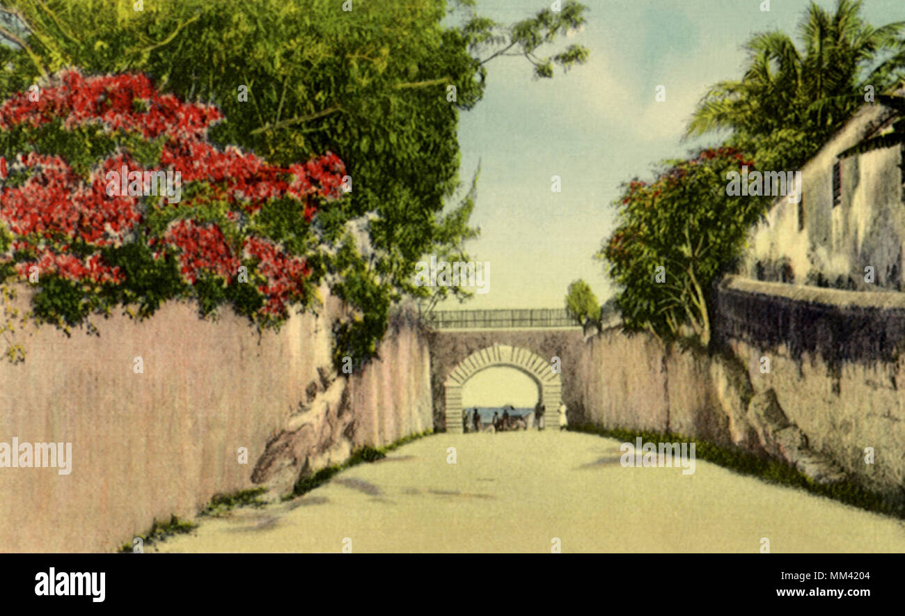 Gregory Arch. Nassau. 1950 Stock Photo - Alamy