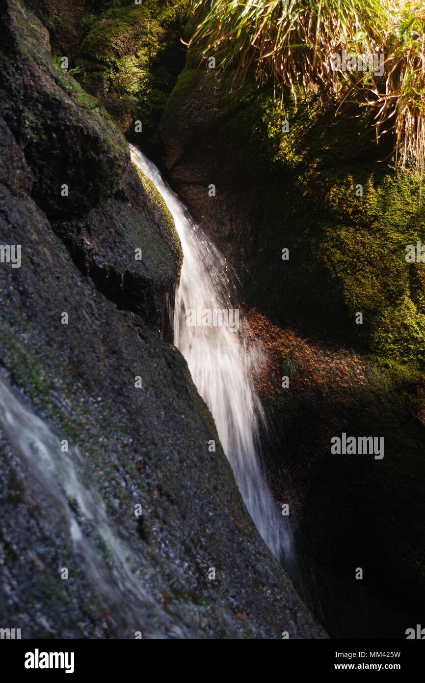 Waterfall at the Burn O' Vat Glacial Pothole. Muir of Dinnet NNR ...