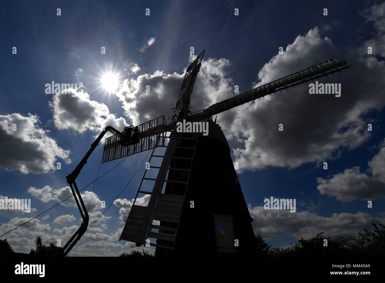 Wicken village windmill hi-res stock photography and images - Alamy