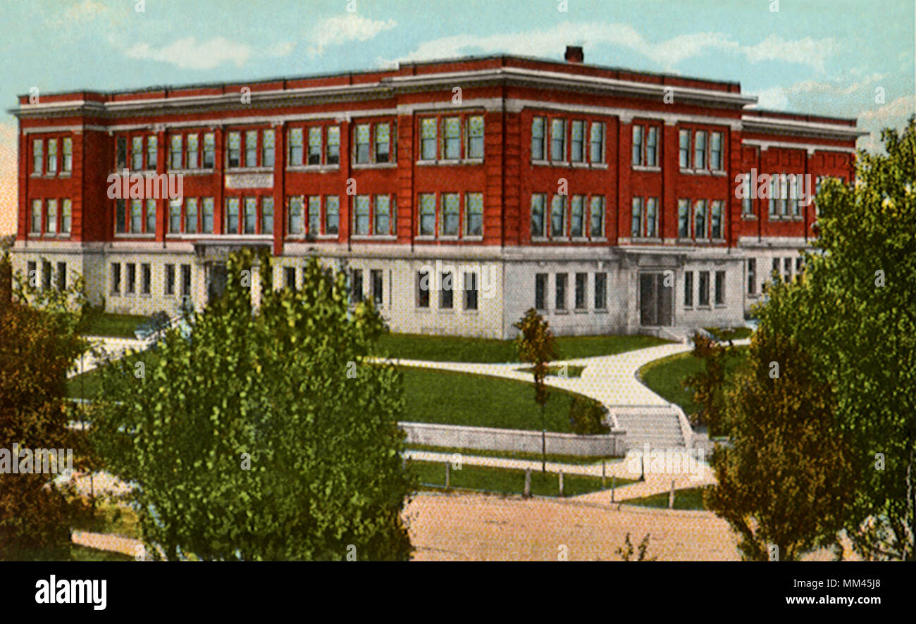 High School. Escanaba. 1930 Stock Photo - Alamy