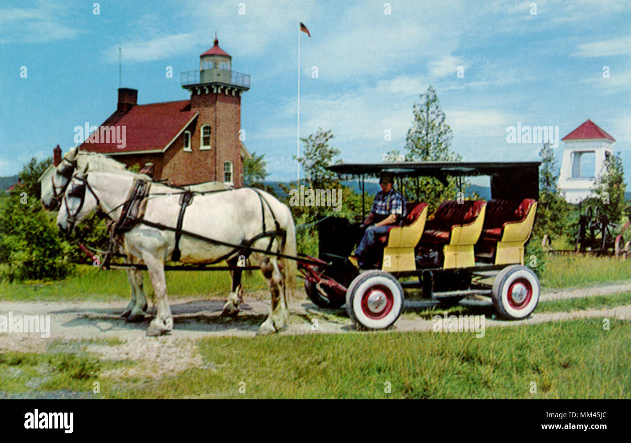 Harbor Point Lighthouse. Harbor Springs. 1960 Stock Photo - Alamy